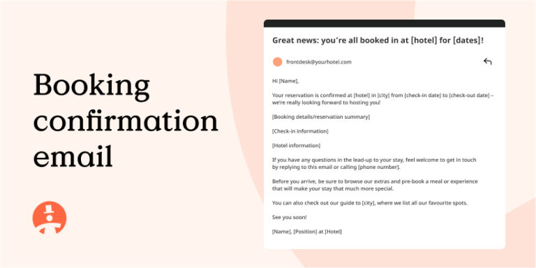 Booking Confirmation Email for Hotel Reservations | Little Hotelier