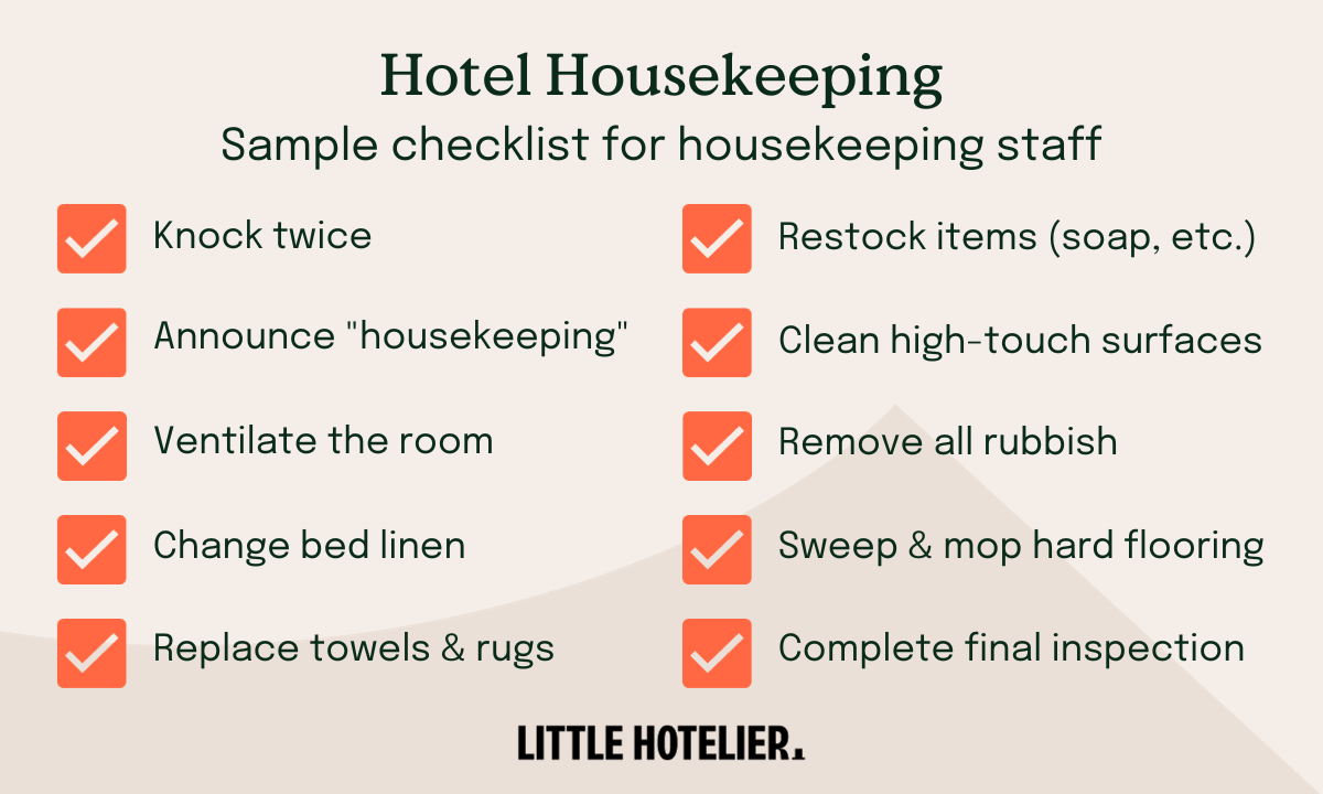 Small Hotel Housekeeping: Tips, Tricks & Checklist - Little Hotelier