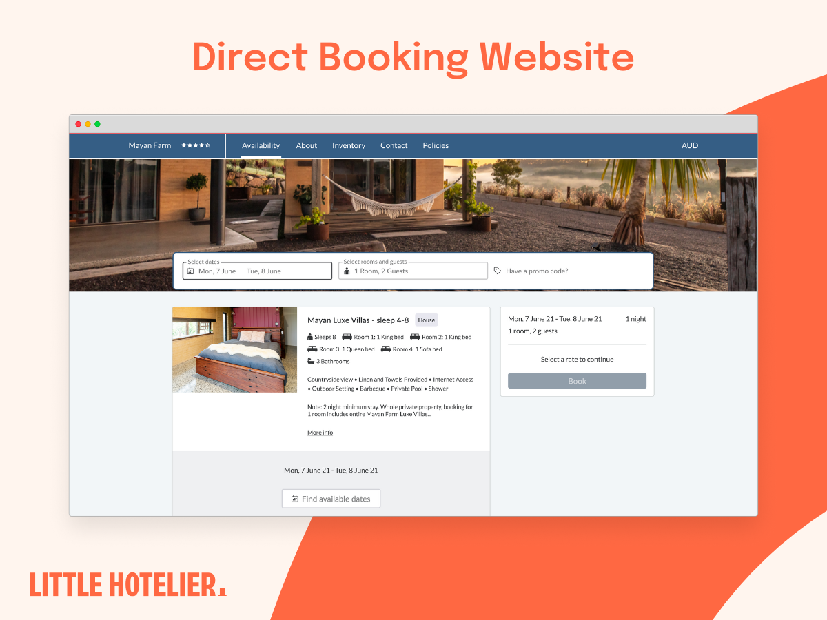 How to create a direct booking website - Little Hotelier