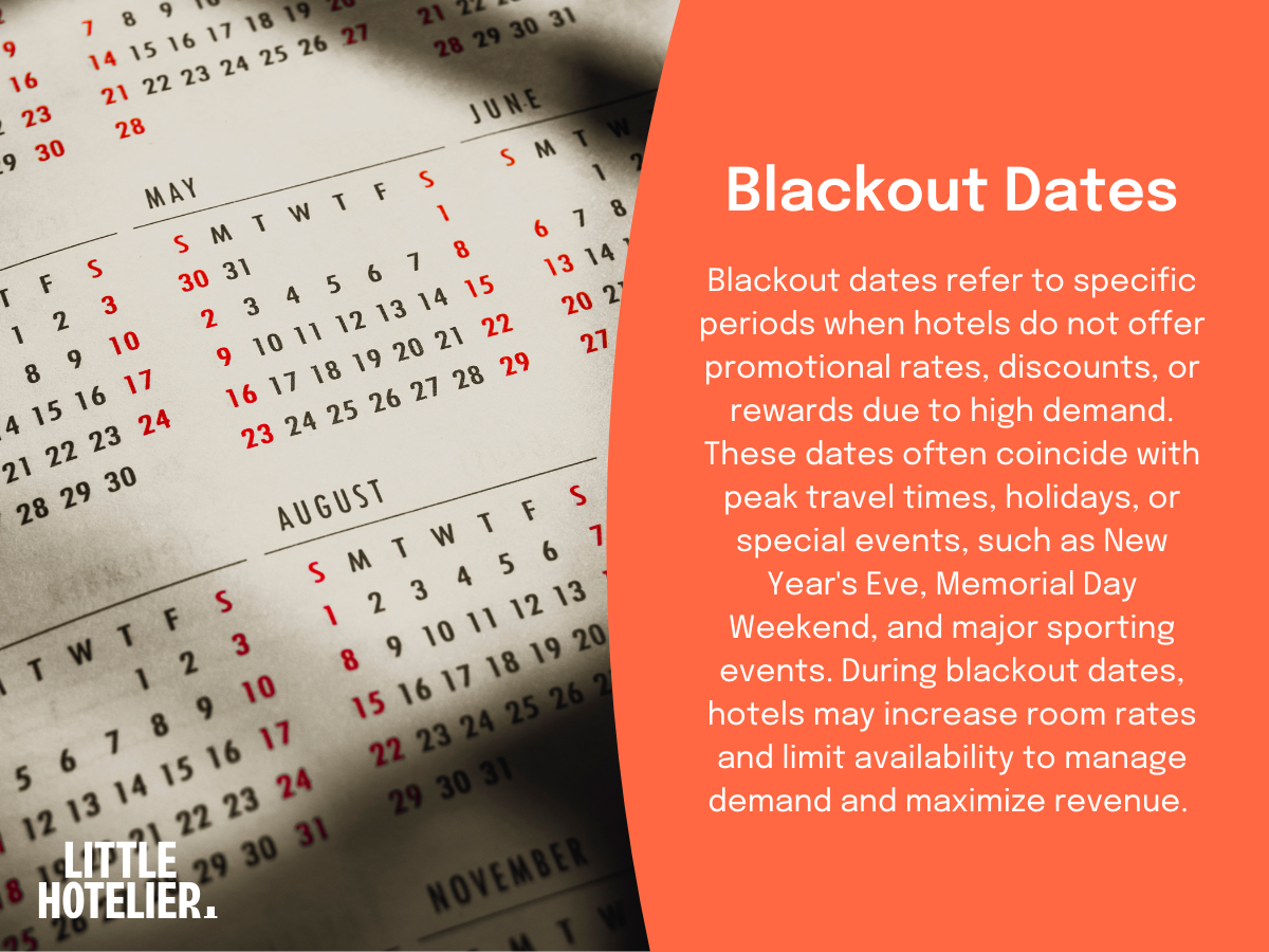 Blackout dates: Hotel revenue and loyalty opportunities | Little Hotelier